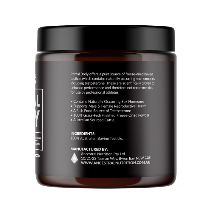 Primal Body - Grass Fed Bovine Testicle – Ancestral Nutrition