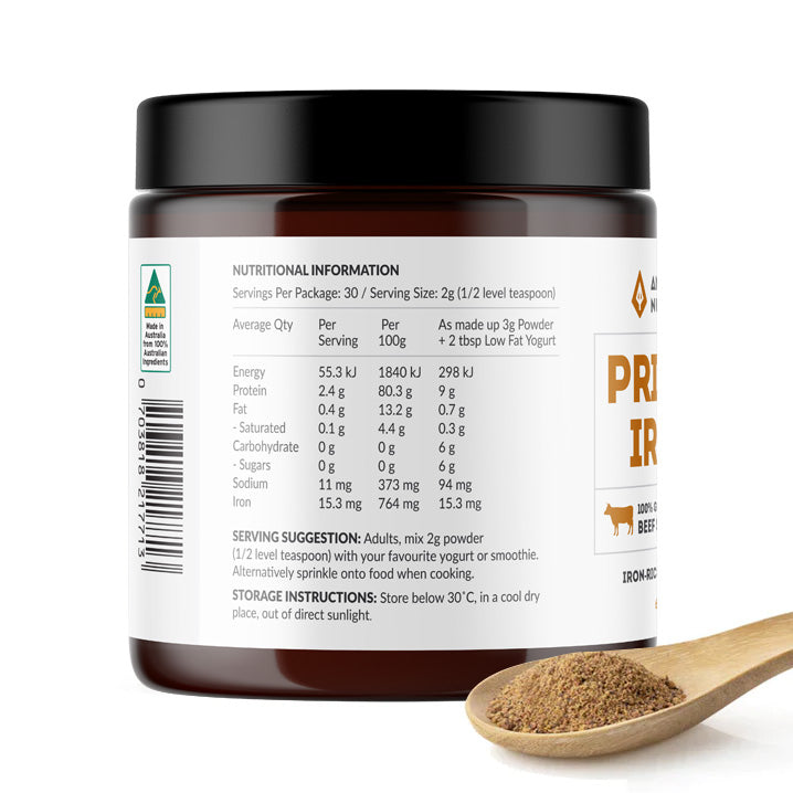 Primal Iron Capsules - Grass Fed Iron Rich Food – Ancestral Nutrition